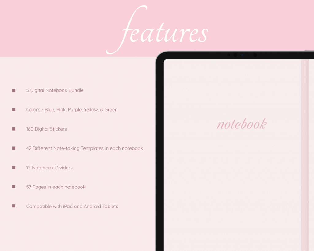 Pastel Digital Notebooks Bundle