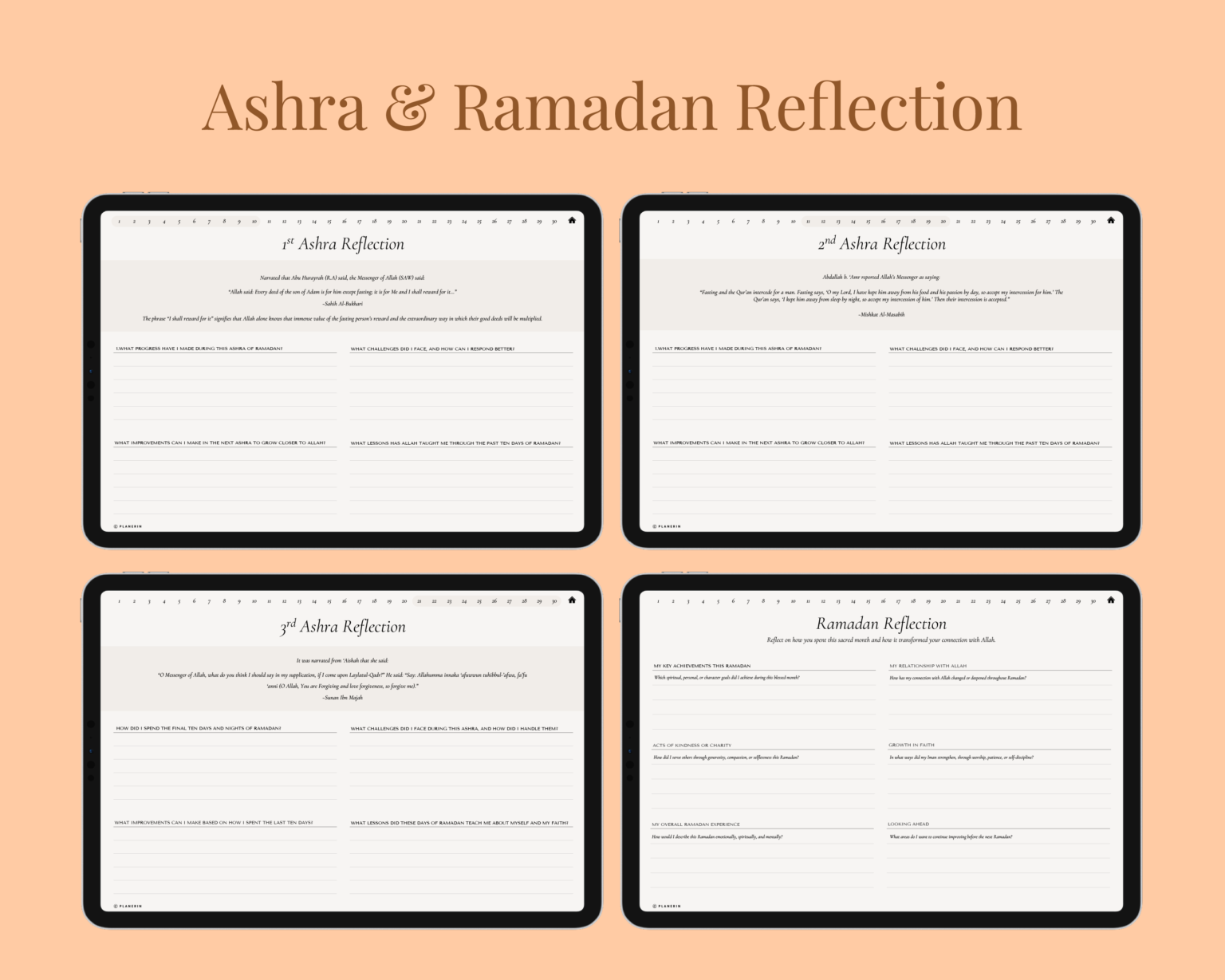 Ramadan Planner and Journal